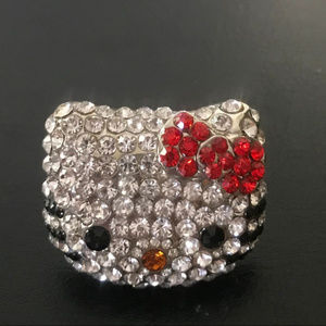 Hello Kitty | Jewelry | Hello Kitty Crystal Set Necklace Bracelet Ring ...